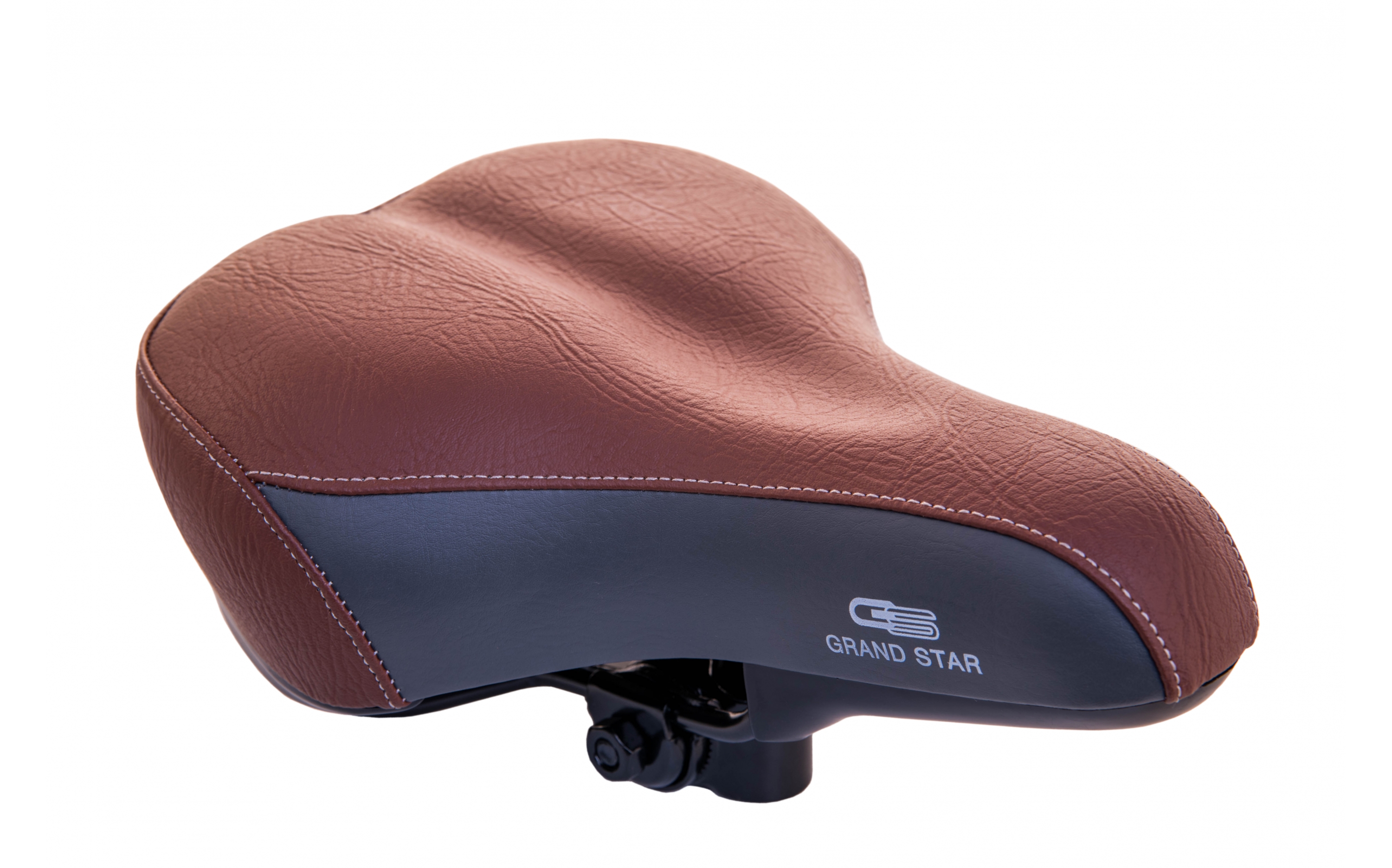 Сідло Grand Star GS-809-B11D пружина з замком темно-коричневе. АРДІС ...